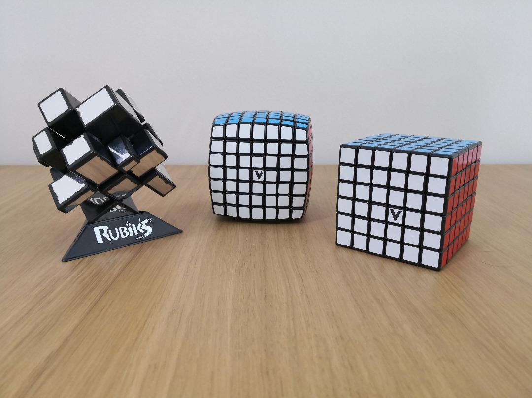 Set of Rubiks Cube (6x6 V-Cube, 7x7 V-Cube, Rubiks Mirror Cube ...