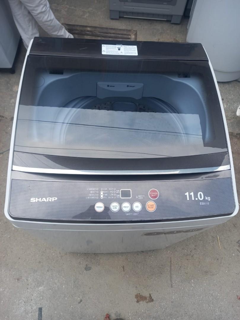 Sharp washing machine 11kg for sale, TV & Home Appliances, Washing ...