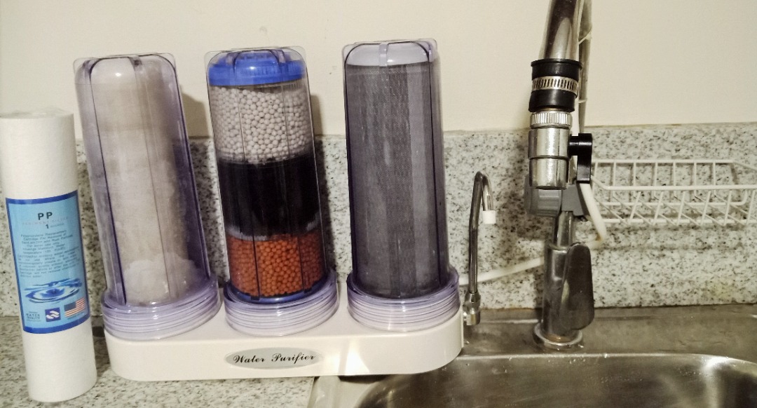 Skyclear 3-in-1 Alkaline Water Purifier with Faucet Storage Rack, TV ...