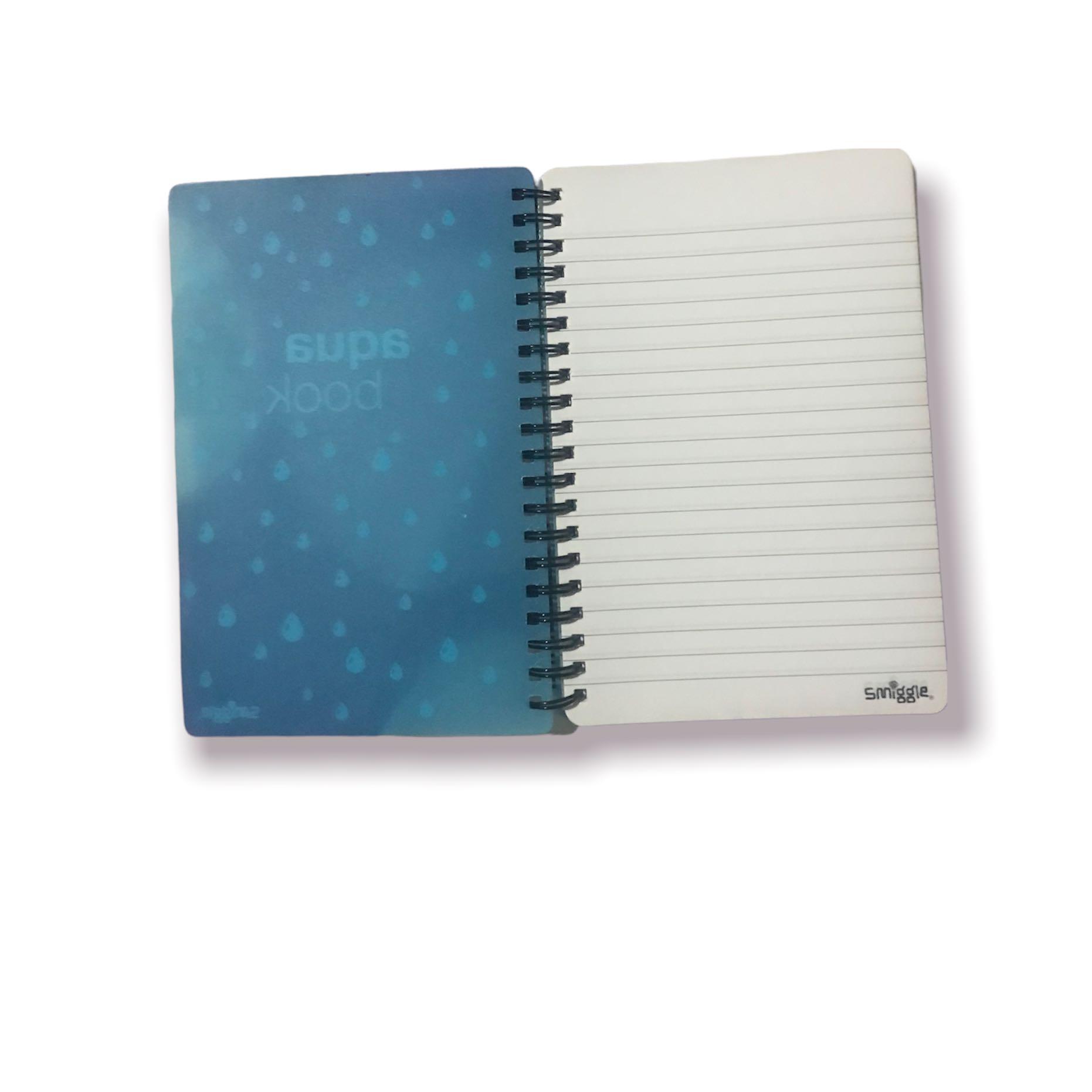 Smiggle Notebook (Aquabook), Buku & Alat Tulis, Alat Tulis di Carousell