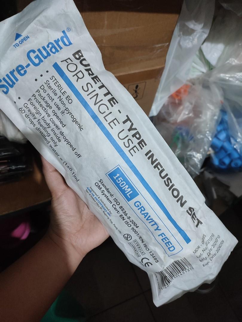 SOLUSET (Burette-Type Infusion Set) 150mL, Health & Nutrition, Medical ...