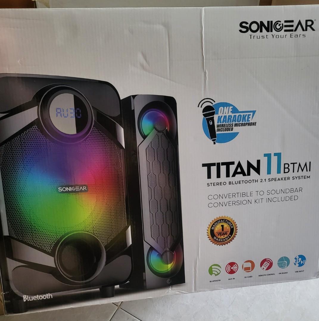 Sonic Gear Titan 11 Sound System with Microphone, Audio, Soundbars ...
