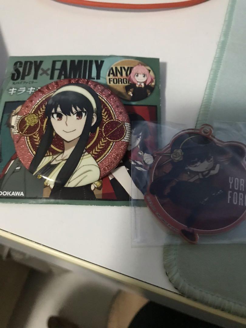 [Spy X Family] Anya Forger, Loid Forger, Yor Forger Shiny Glitter Badge ...
