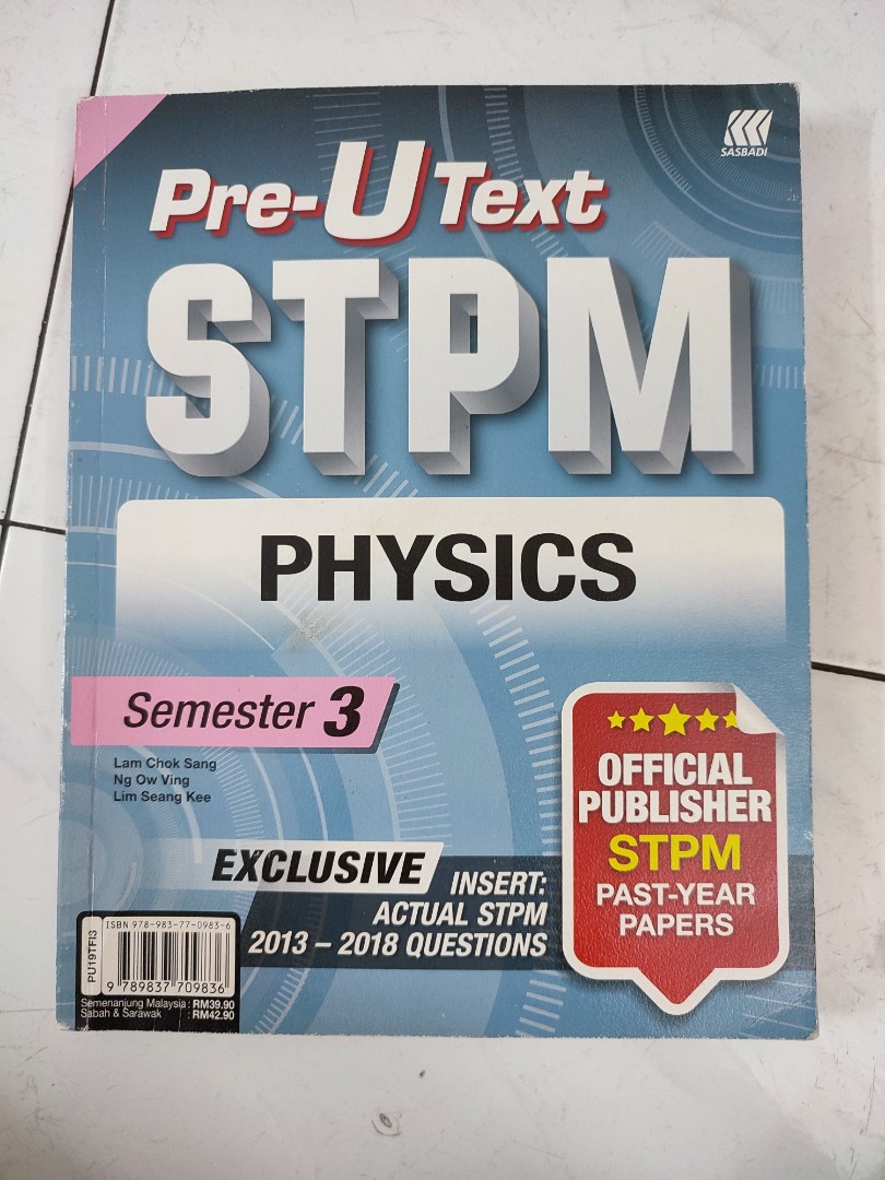 STPM PHYSICS SEM 3 (NEW), Hobbies & Toys, Books & Magazines, Textbooks ...