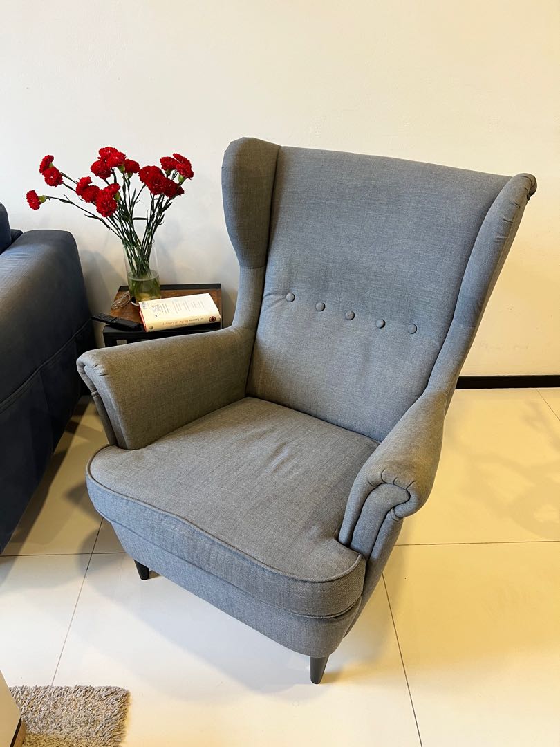 Strandmon Arm Chair, Furniture & Home Living, Furniture, Chairs on ...