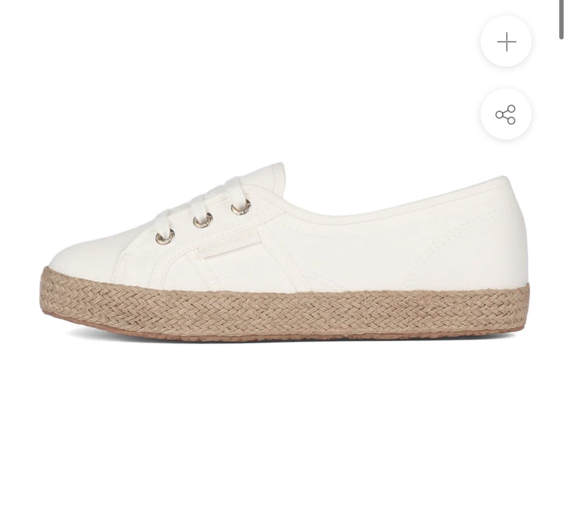 Superga BALLERINA ESPADRILLE LIGHT BEIGE GOLD, Women's Fashion ...