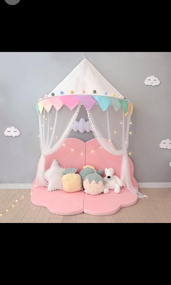 Sweet cute canopy with siting mat, Babies & Kids, Baby Nursery & Kids ...