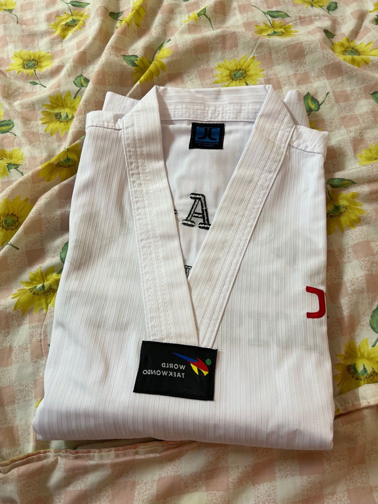 Taekwondo dobok women with white belt ( singapore federation of ...