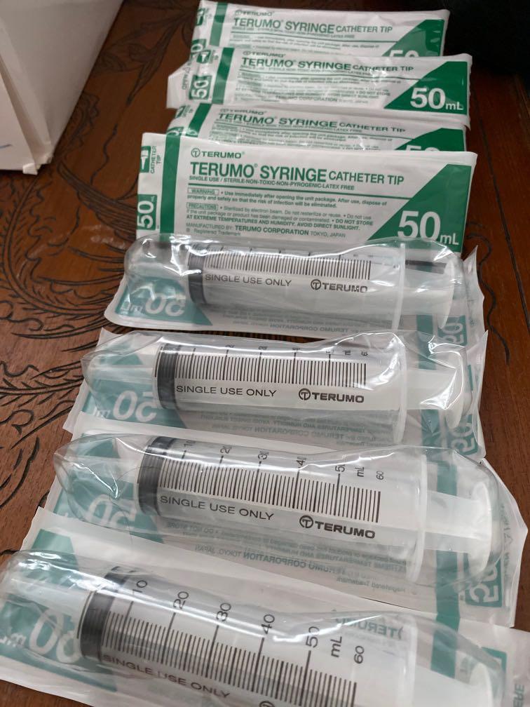 Terumo 50ml Syringe Catheter, Health & Nutrition, Assistive & Rehabilatory Aids, Other Assistive ...