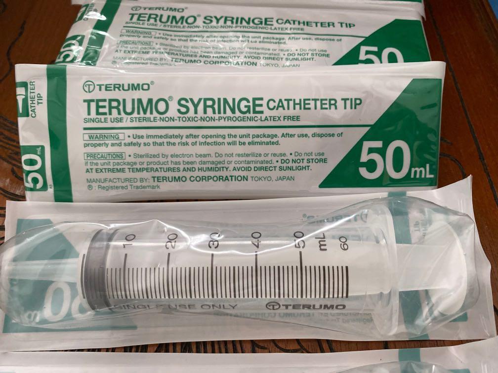 Terumo 50ml Syringe Catheter, Health & Nutrition, Assistive & Rehabilatory Aids, Other Assistive ...