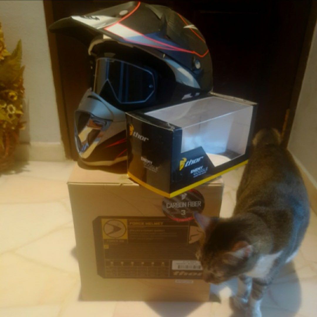 Thor Force Helmet w/ Enemy Goggles, Motorcycles, Motorcycle Apparel on ...