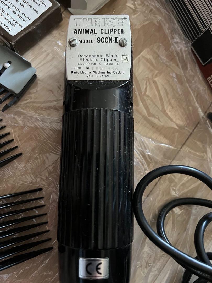Thrive Clipper 900N-II, 2 speed animal clipper 2速動物剪毛機 - Made in Japan ...