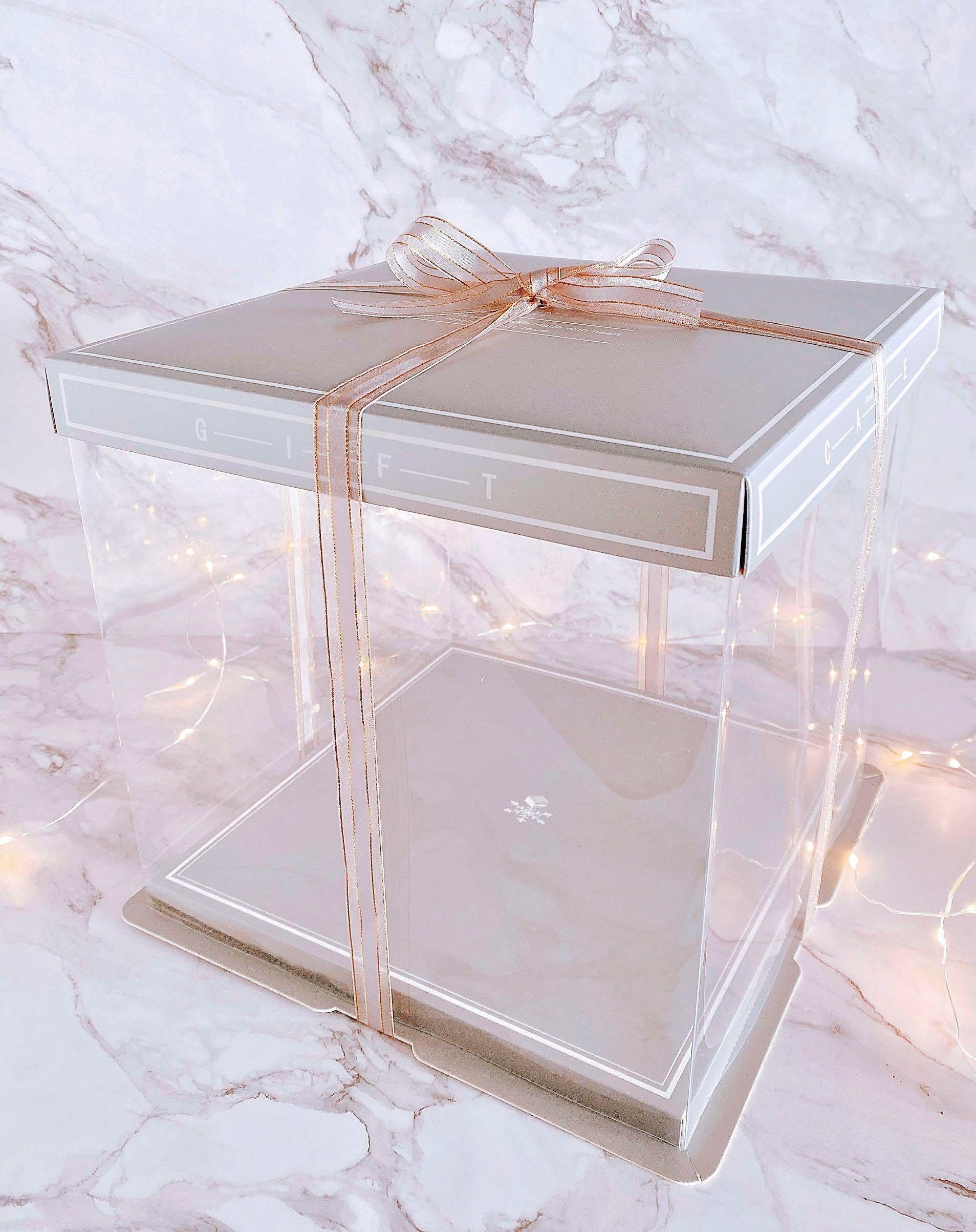 Transparent cake box, transparent clear square cake box for number cake ...