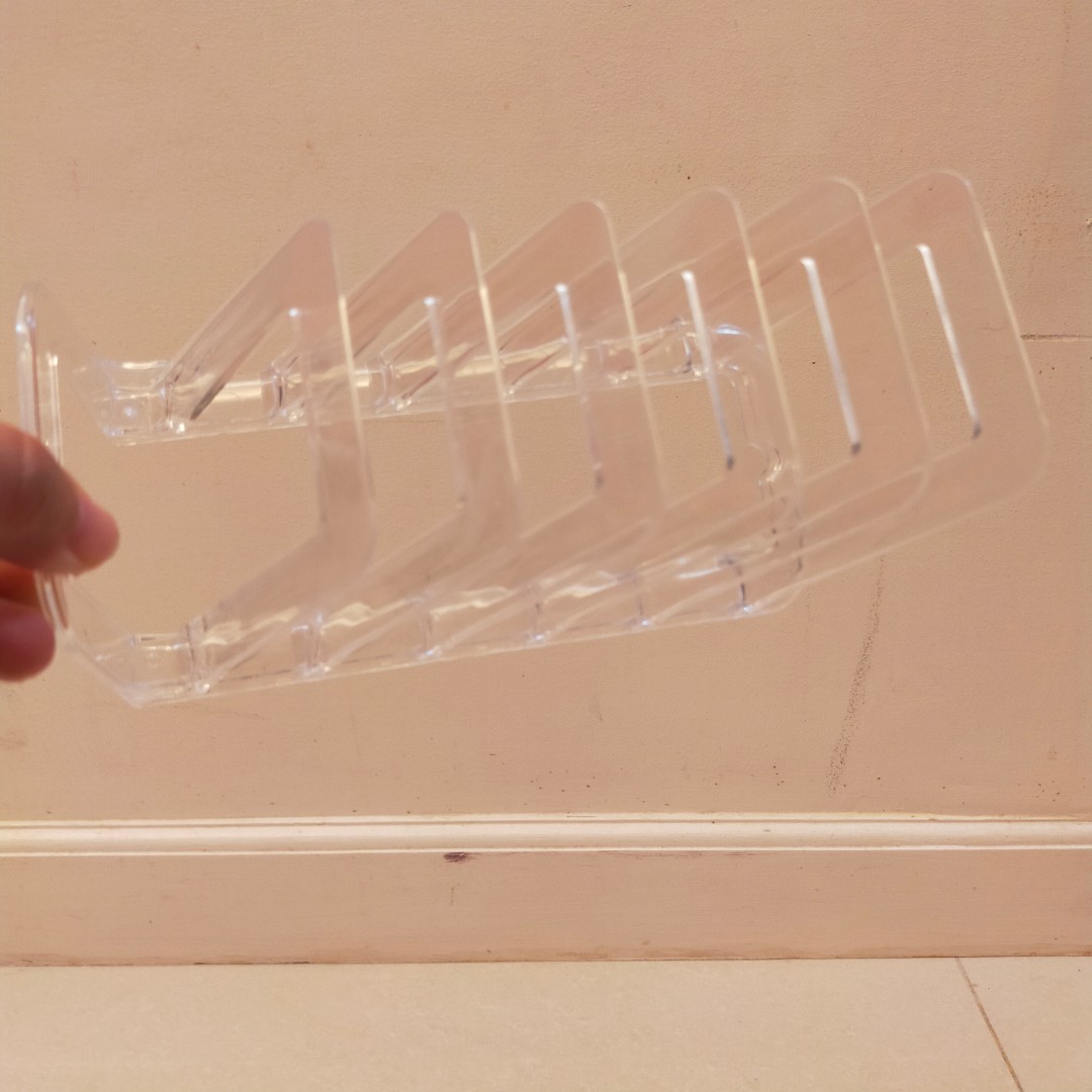 Transparent Plastic Plate Rack, Furniture & Home Living, Furniture ...