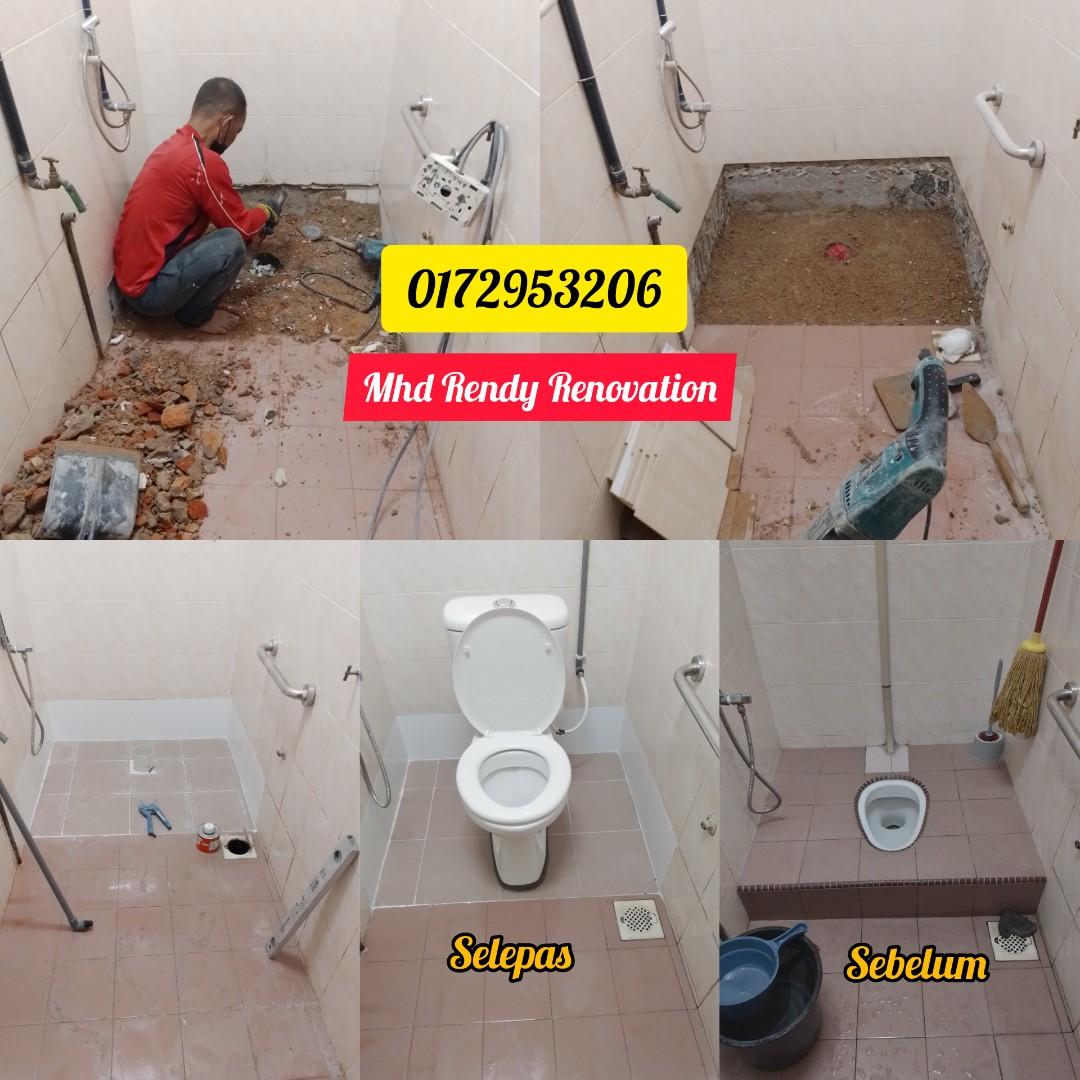 Ubah suai tandas cangkung ke tandas duduk area cheras, Services, Home Services, Renovations on ...