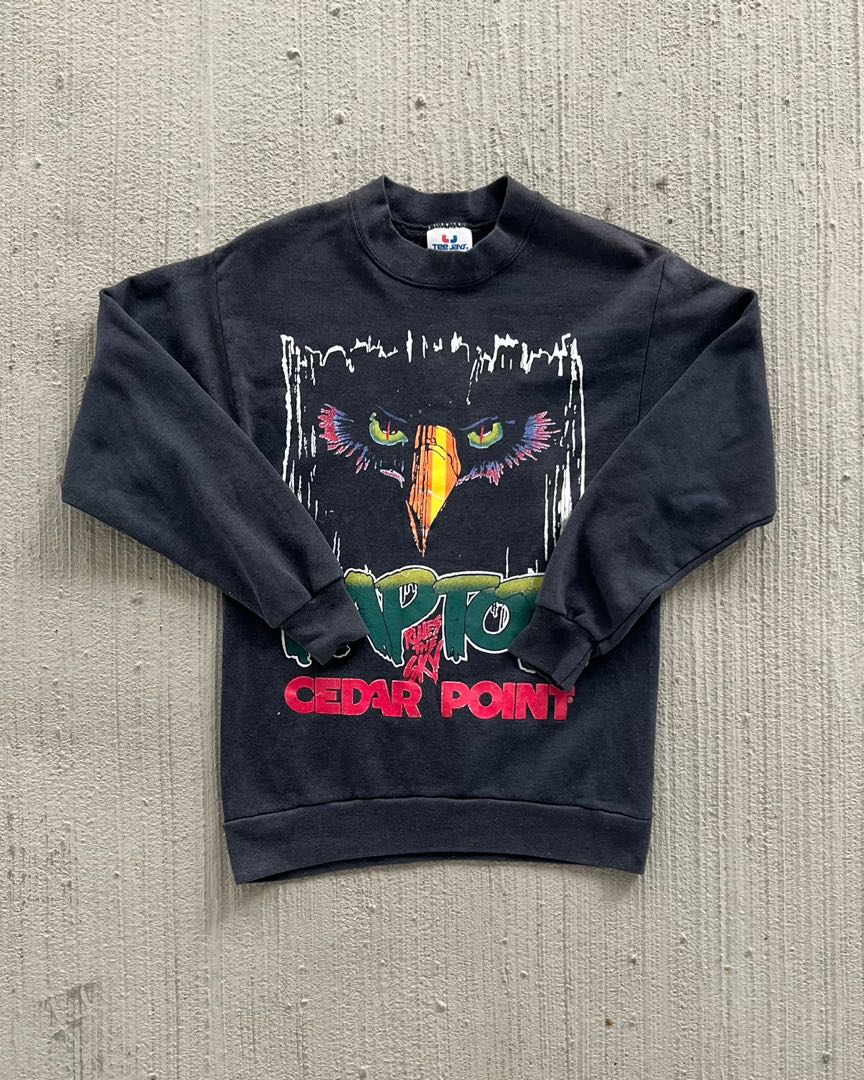 Vintage 90s Cedar Point Falcon Sweater, Men's Fashion, Tops & Sets ...