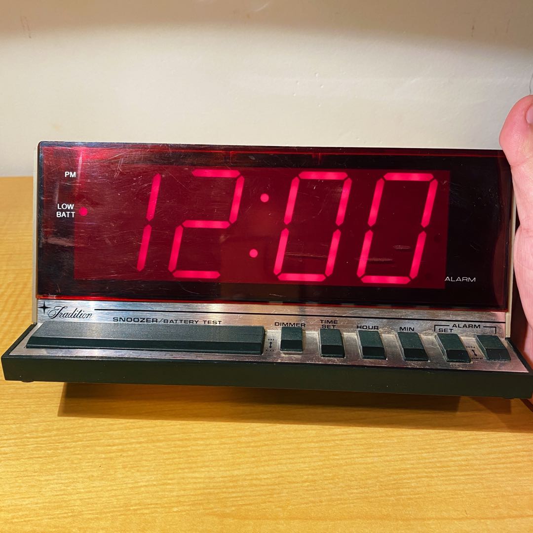 Vintage Digital alarm clock, Furniture & Home Living, Home Decor ...