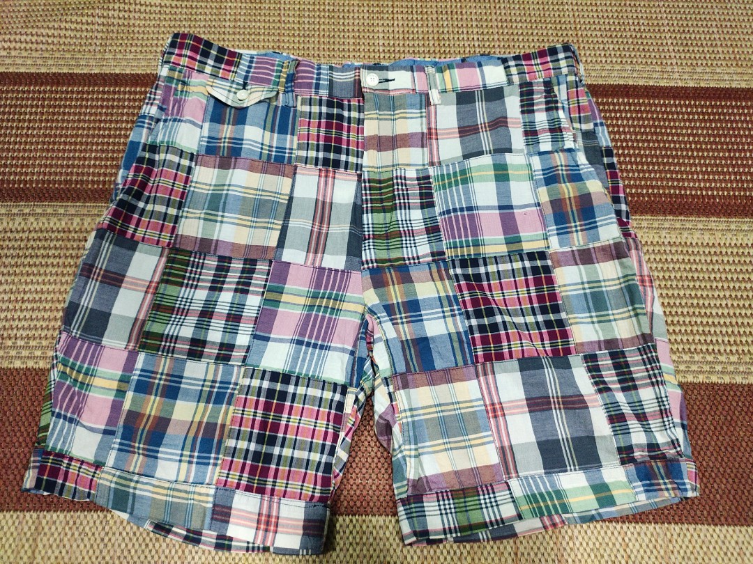 Vintage rare POLO RALPH LAUREN madras Hawaii short patchworks rare ...