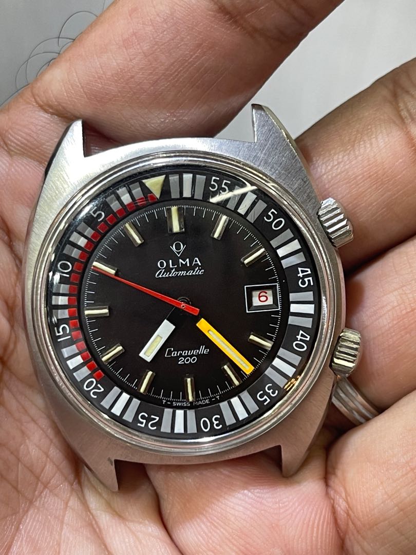 Vintage very Rare Olma Diver 200M watch Compressor, Luxury, Watches on ...