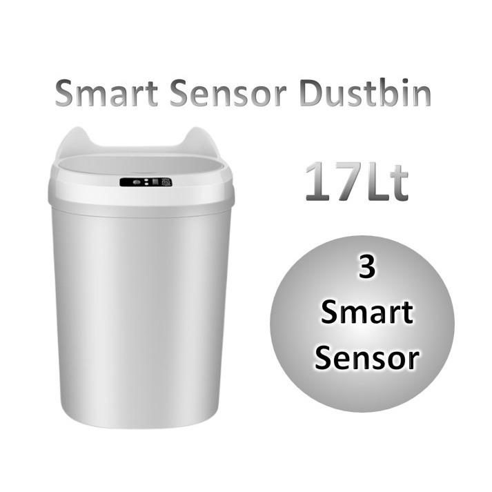 17L Auto Sensor Dustbin Smart Automatic Waste Bucket Household Trash ...