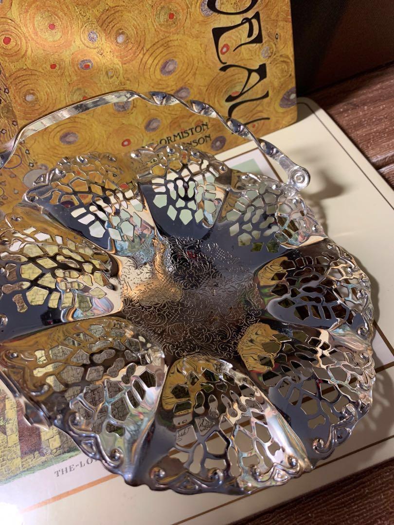 ️ 7” Queen Ann silver plated, bon-bon, cake, sweet dish, server with ...