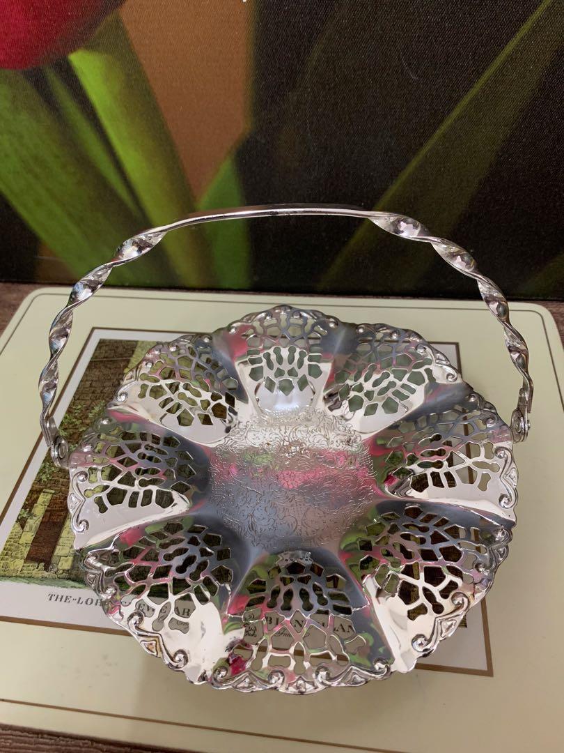 ️ 7” Queen Ann silver plated, bon-bon, cake, sweet dish, server with ...