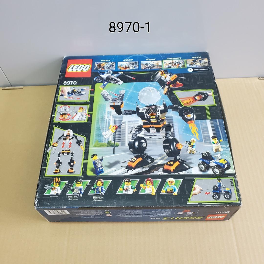 全新 Lego Agents 8970 Robo Attack 樂高特務系列 機器人攻擊，全新，未開，盒正常 (如圖) 。要求四角完美 ...