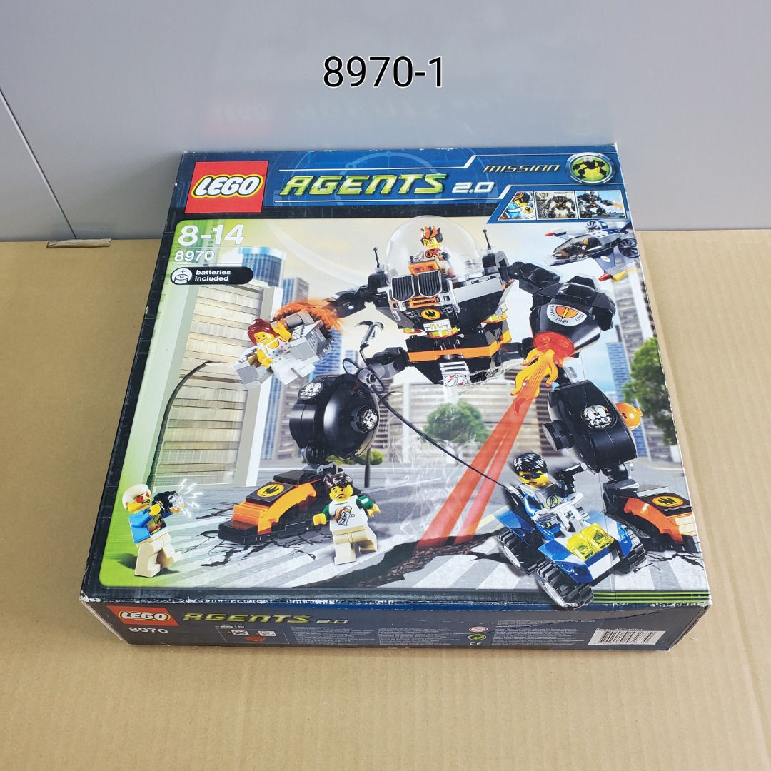 全新 Lego Agents 8970 Robo Attack 樂高特務系列 機器人攻擊，全新，未開，盒正常 (如圖) 。要求四角完美 ...