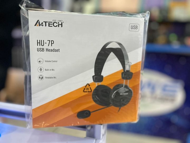 A4TECH HU-7P ComfortFit Stereo USB Heads, Audio, Headphones & Headsets ...