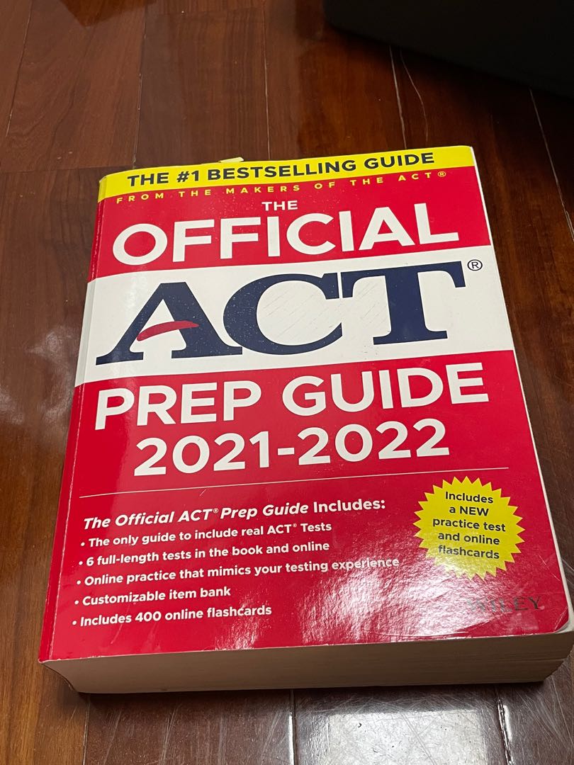 ACT prep guide 2021-2022, 興趣及遊戲, 書本 & 文具, 書本及雜誌 - 補充練習 - Carousell