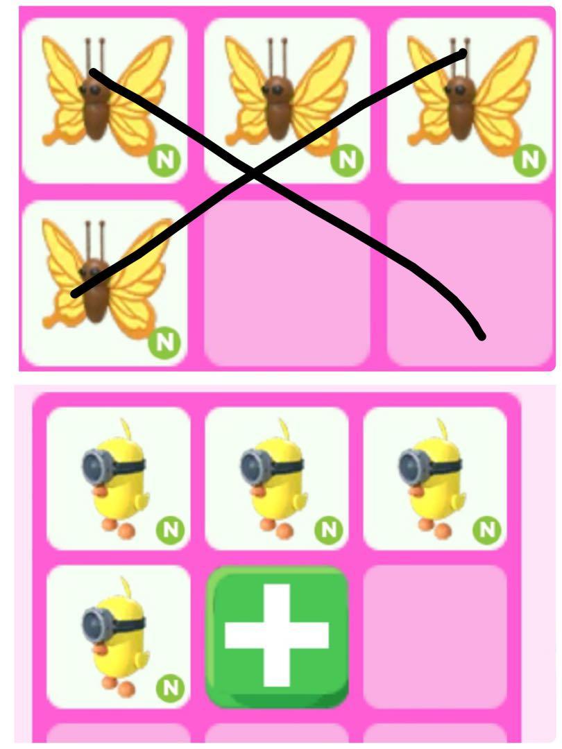 Adopt me Butterfly and Minion Chick ( Mega ), Video Gaming, Gaming ...