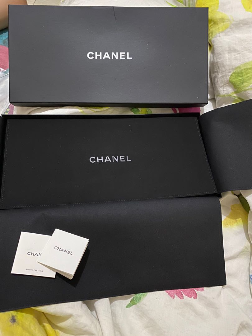 Authentic Chanel Jewelry Box with Card, Luxury, Accessories on Carousell