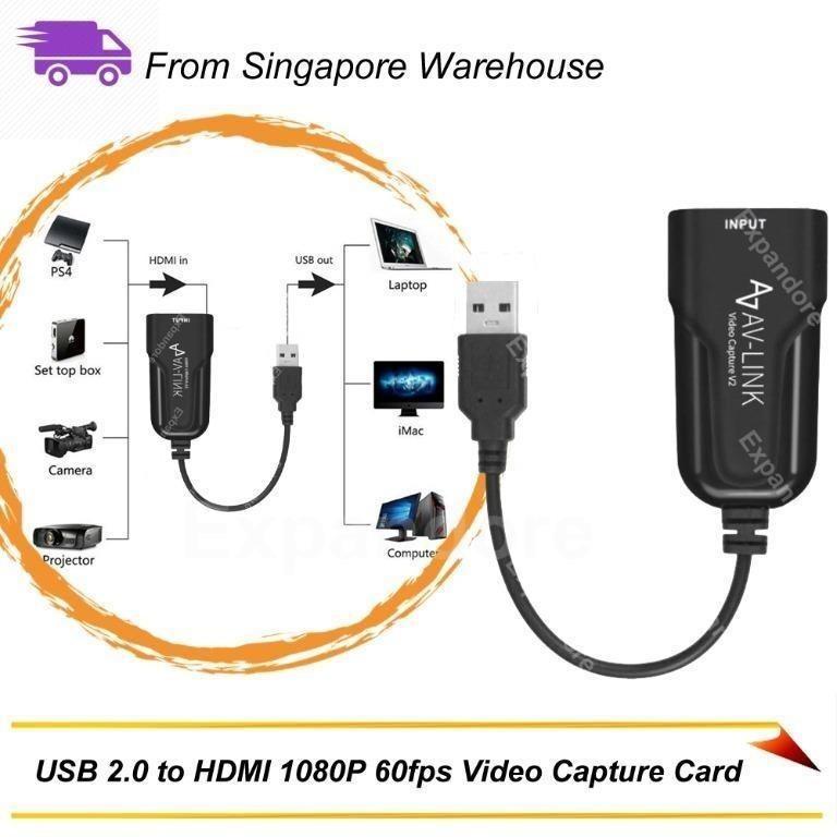 HDMI Video Capture Card + 1.5m HDMI Cable | AV-Link V2 Combo ...
