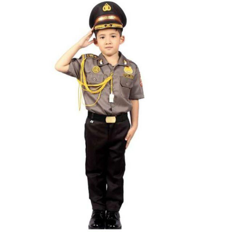 BAJU SERAGAM POLISI ANAK, Bayi & Anak, Baju Anak Laki-laki, 1 hingga 3 ...