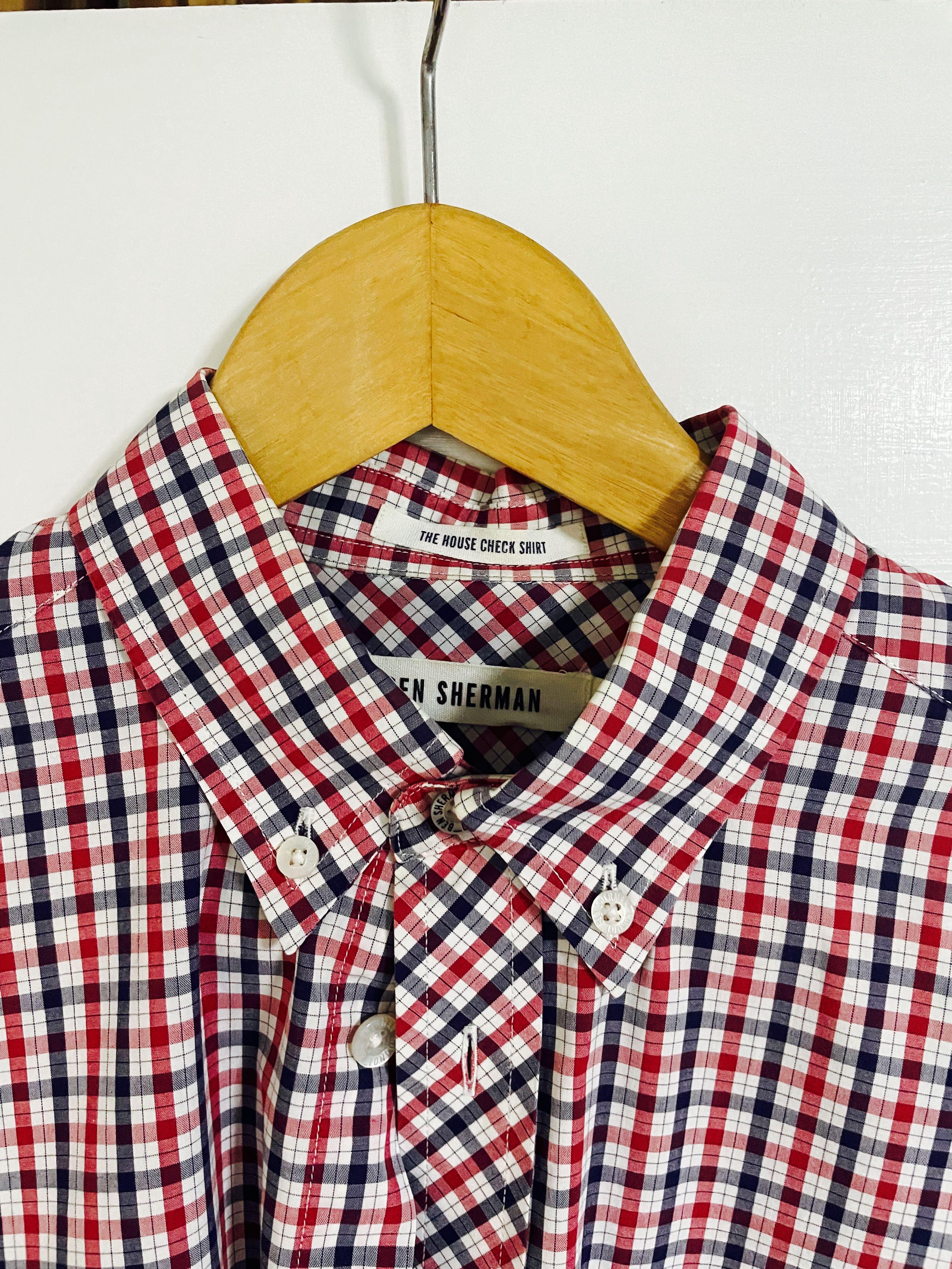 Ben Sherman Checkered Shirt, brand discontinued in SG, Men's Fashion ...