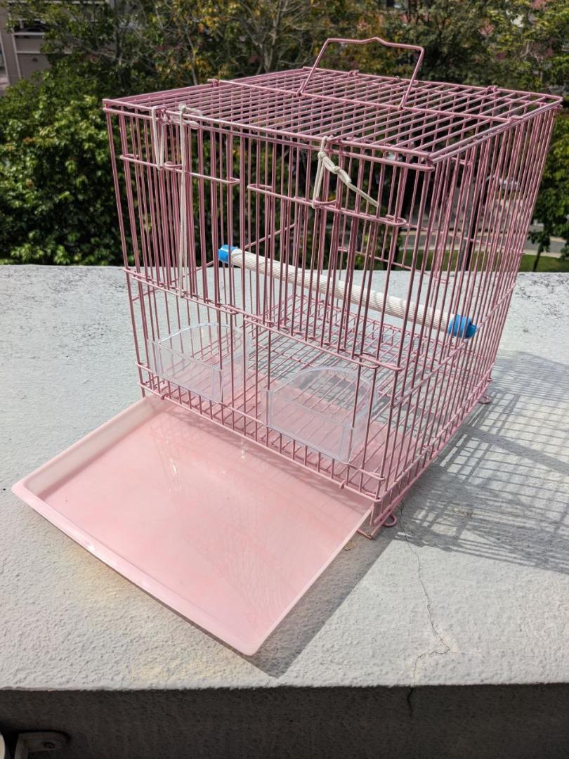 Bird cage [Pink], Pet Supplies, Homes & Other Pet Accessories on Carousell