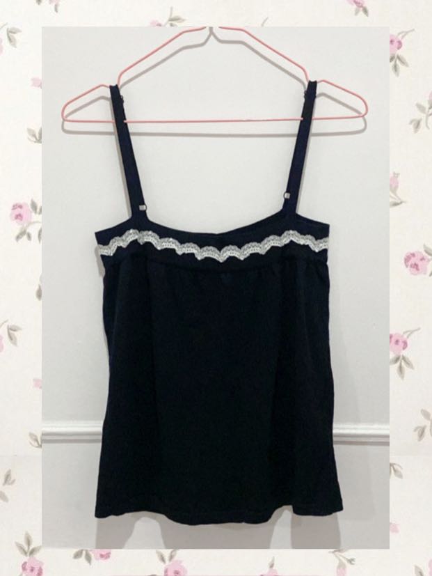 Black Lace Dollette Top (Coquette, Cottagecore, Fairycore, Lana), Women ...