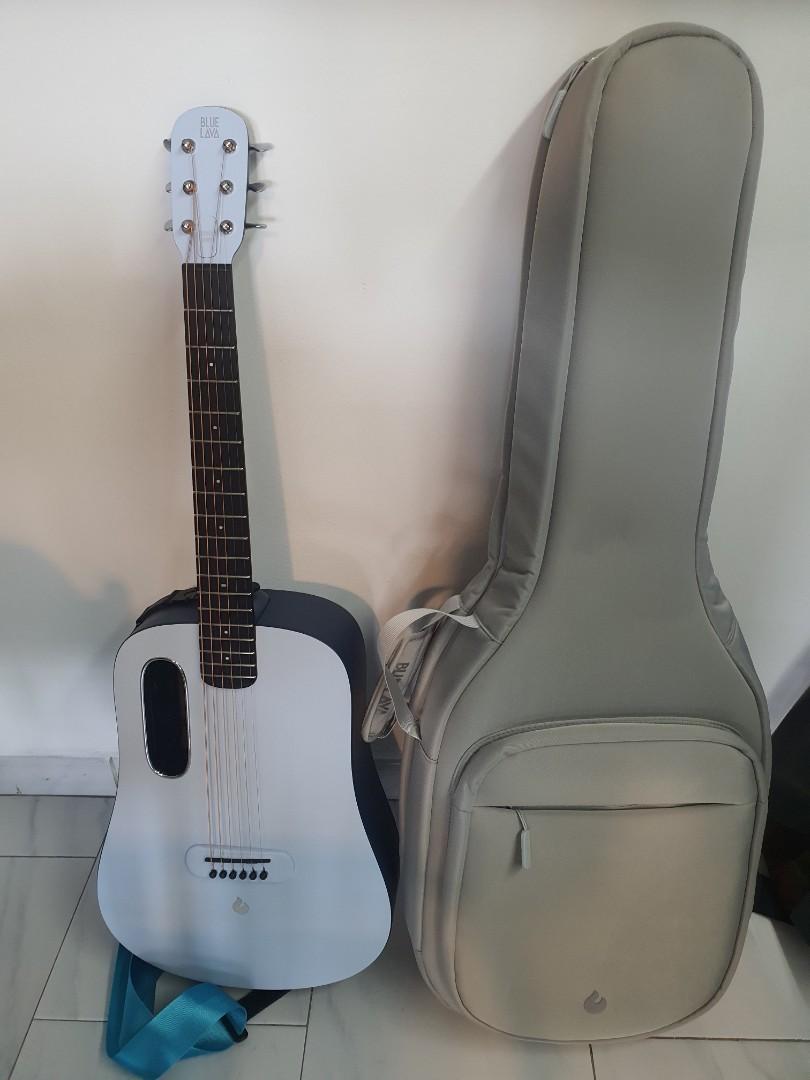 Blue lava "36 hi tech guitar with air flow bag, Hobbies & Toys, Music ...