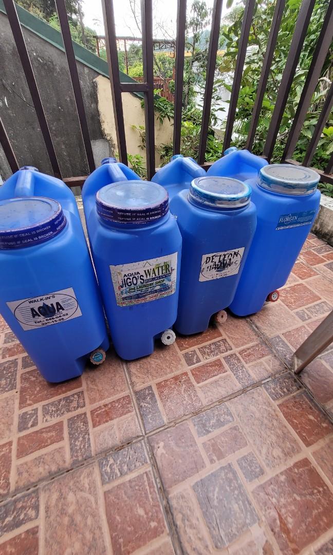 Blue slim container 5 gallons (bundled), Food & Drinks, Other Food ...