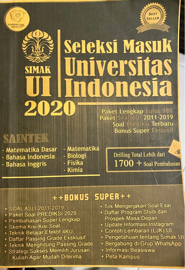 BUKU SIMAK UI, Buku & Alat Tulis, Buku di Carousell