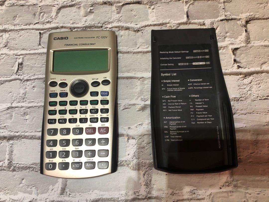 CASIO FC-100V Financial Calculator, Hobbies & Toys, Stationery & Craft ...