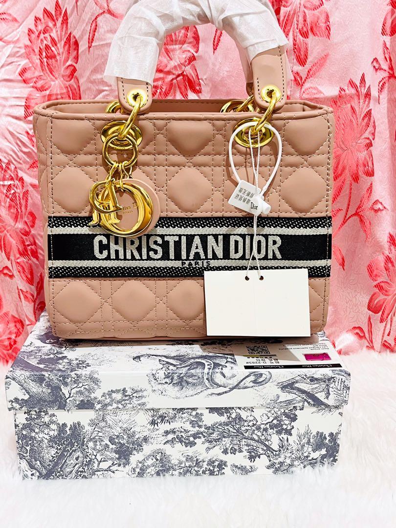 CD pastel pink lady dior, Women's Fashion, Bags & Wallets, Shoulder ...