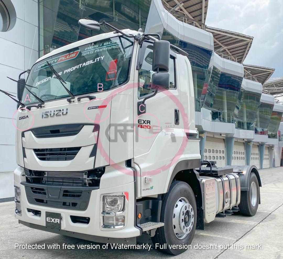CFS432 ISUZU GIGA C E Series EXR420 EXR 420 LORRY TRUCK Lori Logo ...