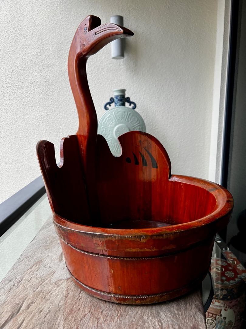 Chinese Antique Goose Basket. handmade 19th c. Southern China ...