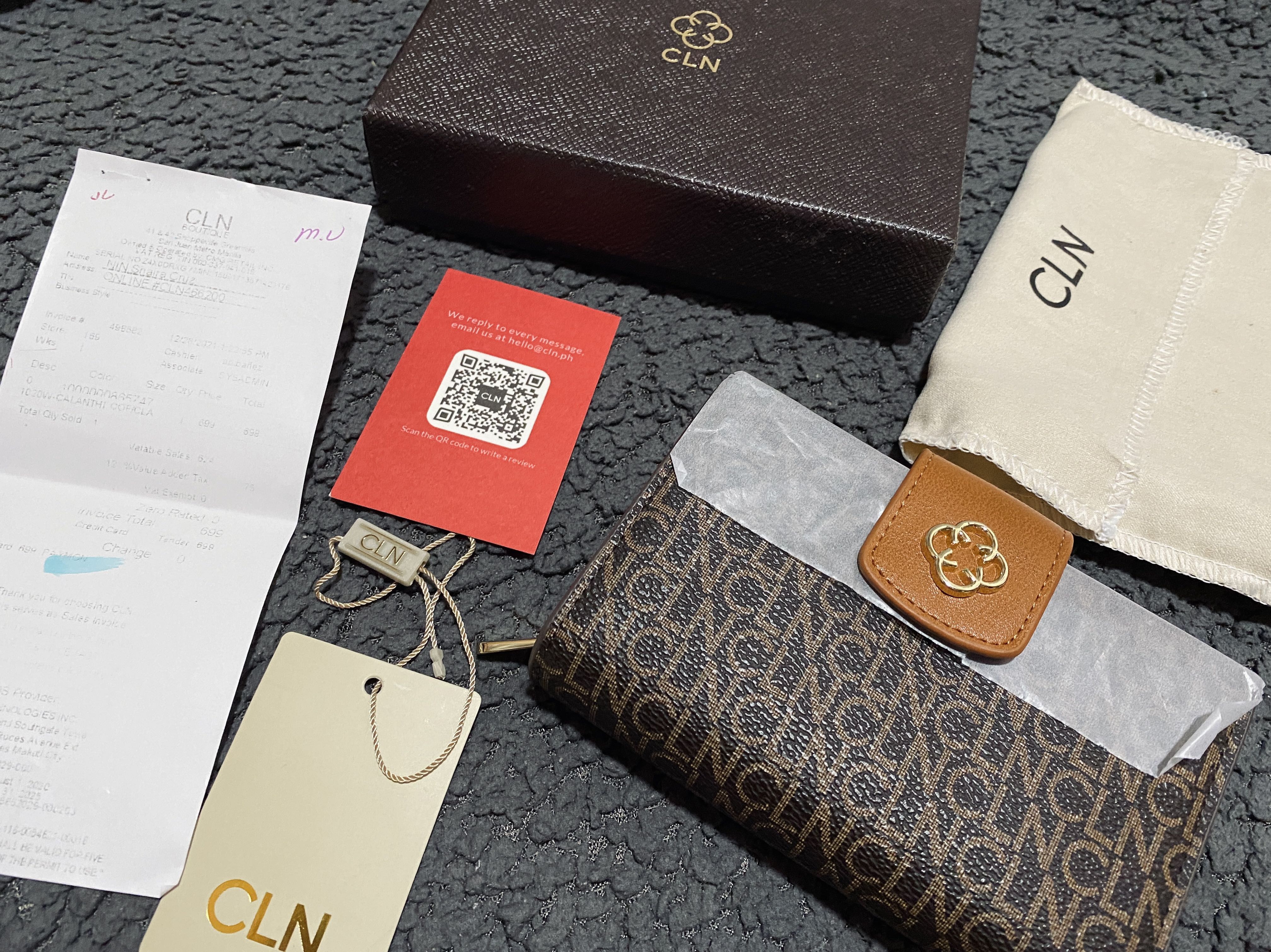 CLN Calanthe wallet, Luxury, Bags & Wallets on Carousell