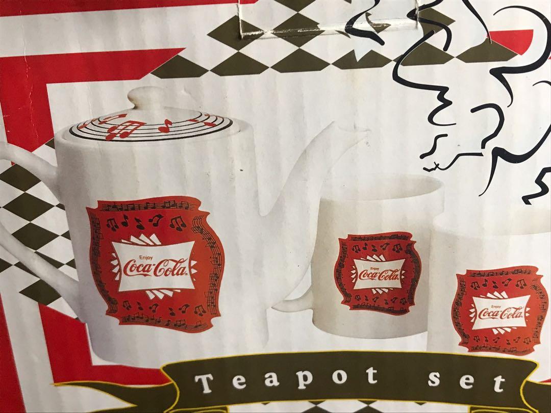 Coca cola tea set, Furniture & Home Living, Kitchenware & Tableware ...