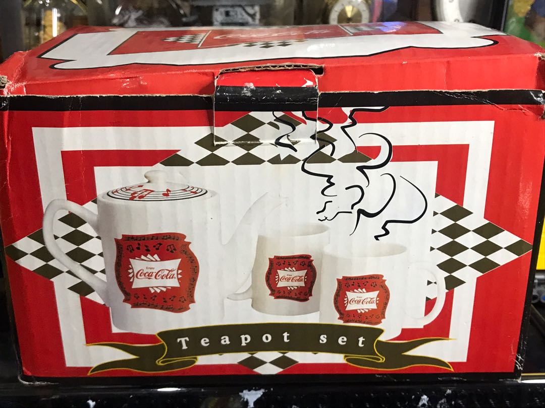 Coca cola tea set, Furniture & Home Living, Kitchenware & Tableware ...