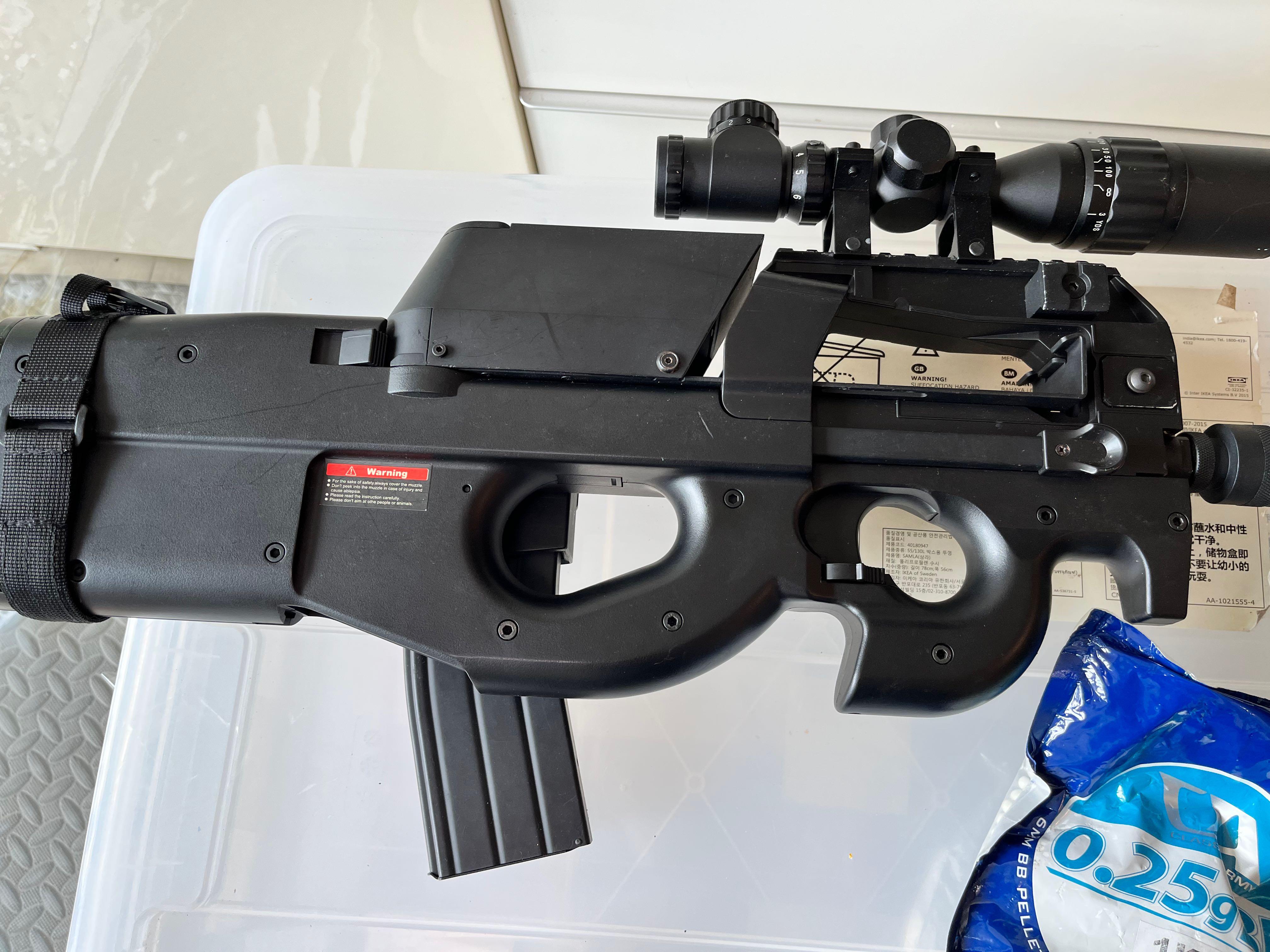 Custom P90 & 2x Glock 17, 興趣及遊戲, 玩具 & 遊戲類 - Carousell