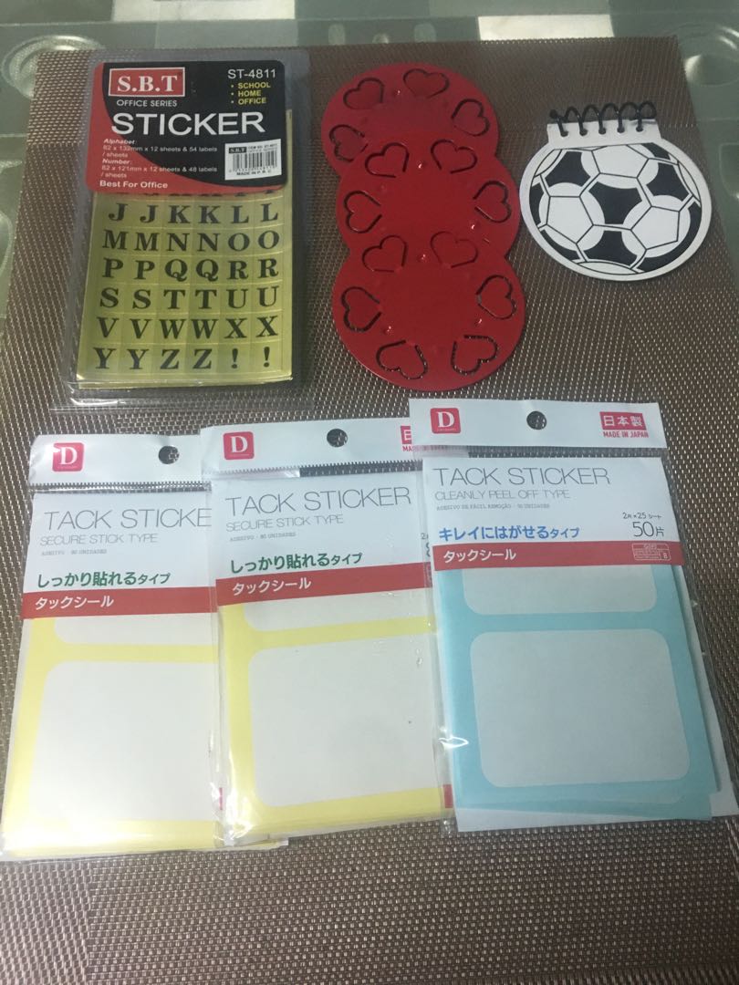 DAISO Label Stickers, Hobbies & Toys, Stationary & Craft, Stationery ...