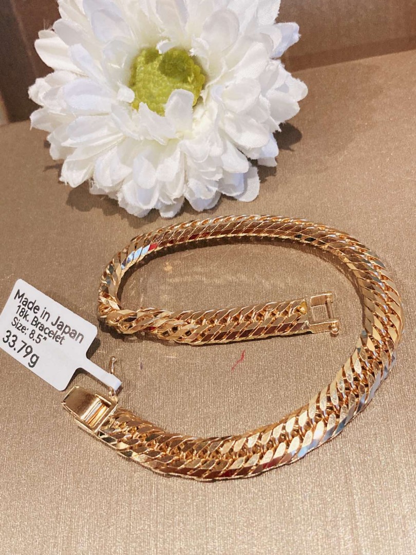 DOUBLE LOCK CHAIN BRACELET JG, Women's Fashion, Jewelry & Organizers ...